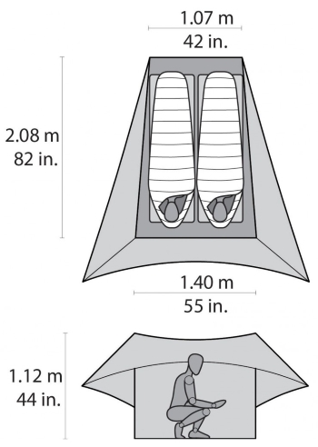 Палатка MSR FlyLite 2 купить ультралегкие палатки в магазине ZelenoeMore.ru